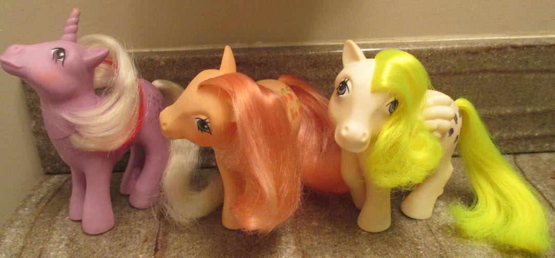 Lot of My Little Pony Ponies - Vintage MLP - 1984 Hasbro - G1 - POWDER ...