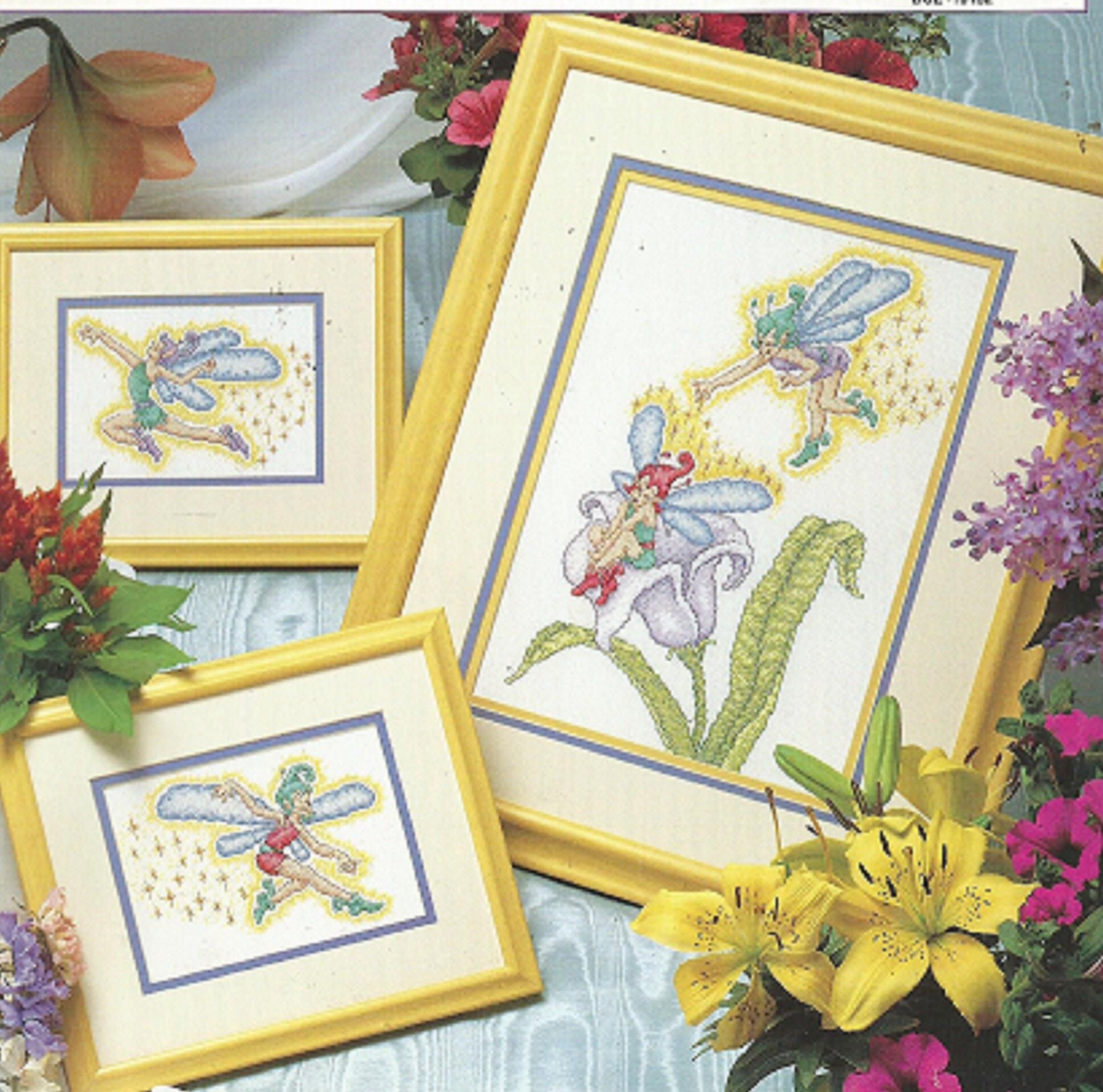 FAIRY DUST Cross Stitch PATTERN Leaflet C. 1992 True Colors 3 Designs ...