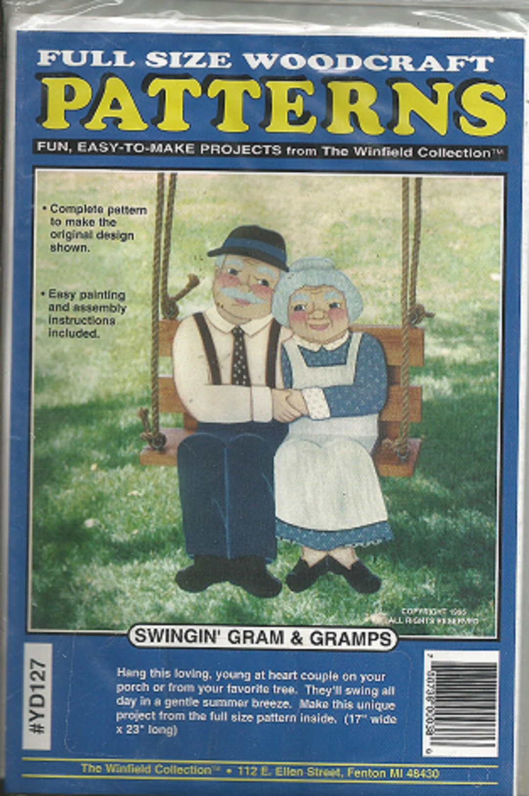Full Size Woodcraft PATTERN #YD127 - SWINGIN' Gram & Gramps - Easy-to ...