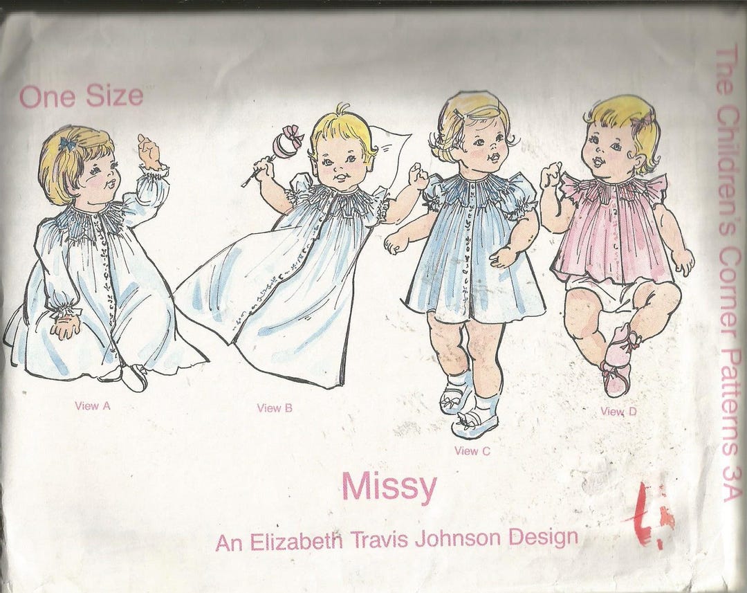 The Children's Corner PATTERNS 3A - MISSY - an Elizabeth Travis Johnson ...