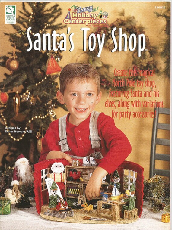 Plastic Canvas SANTA'S TOY SHOP Pattern Book Easy - Etsy