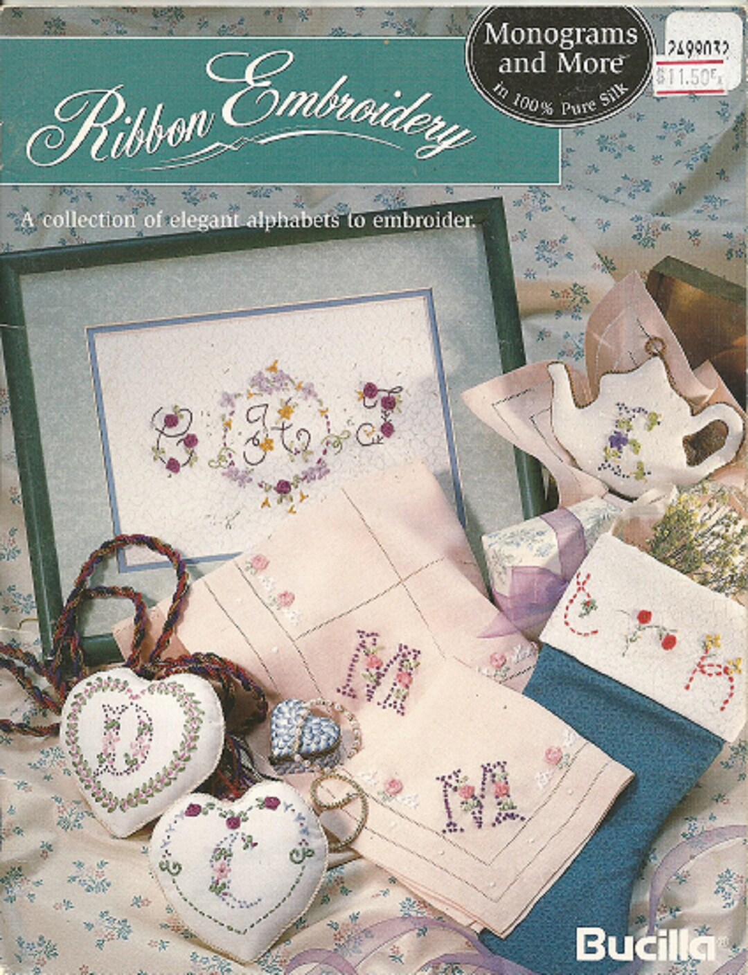 RIBBON EMBROIDERY PATTERN Book Monograms and More Elegant Alphabets to ...