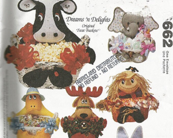 Mccall's CRAFTS Pattern 662 - Treat Baskets - Holiday- Special Occasion ...