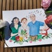 Watercolor Hand Painted Custom Family Portrait, Personalized ...