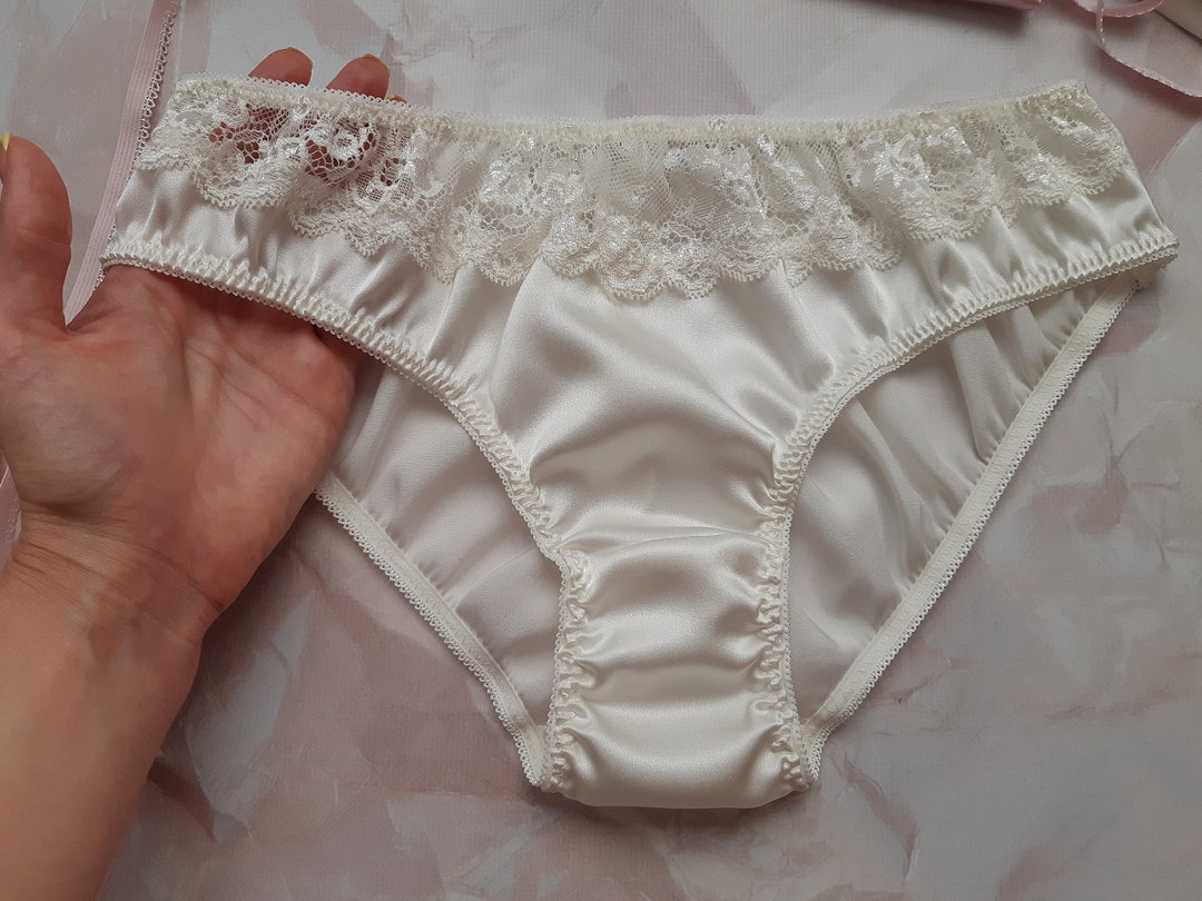 Natural Silk, Silk Panties With Lace Handmade, Silk Knickers, Women ...
