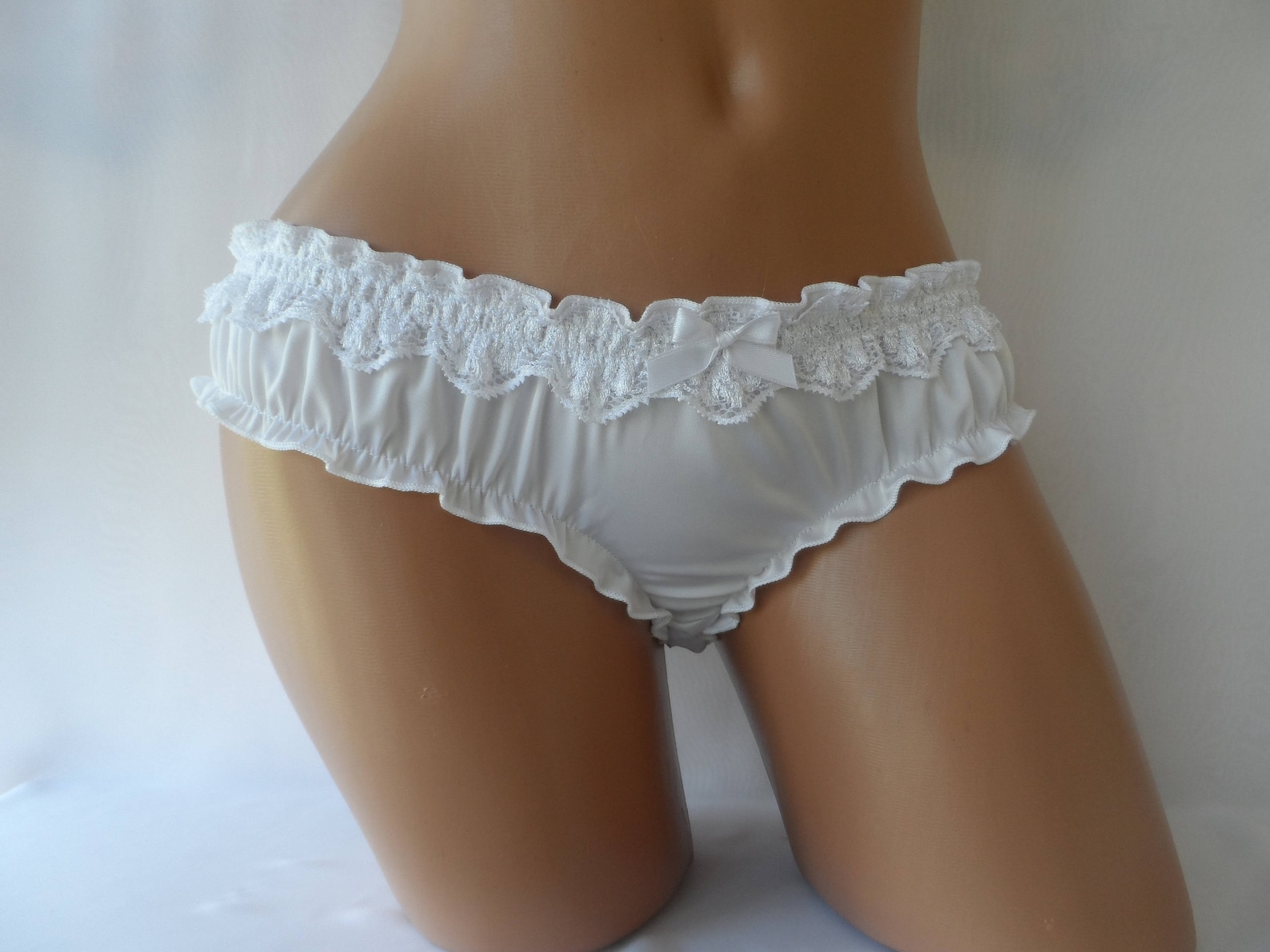 White Silk Ruffled Panties Handmade Silk Knickers Women Etsy Canada