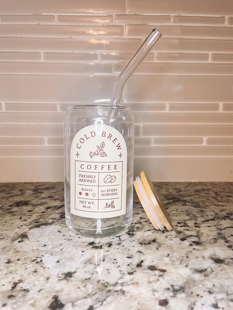 Arched Cold Brew Glass - Etsy