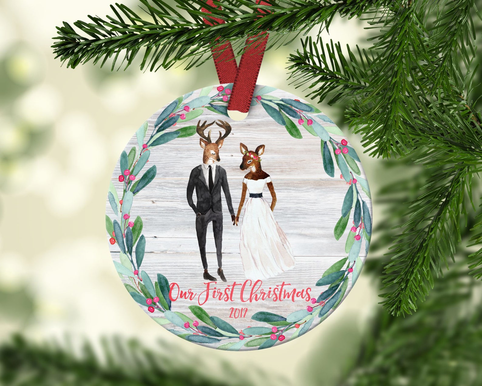 Our First Christmas.first Christmas Married.marriage Christmas Ornament ...