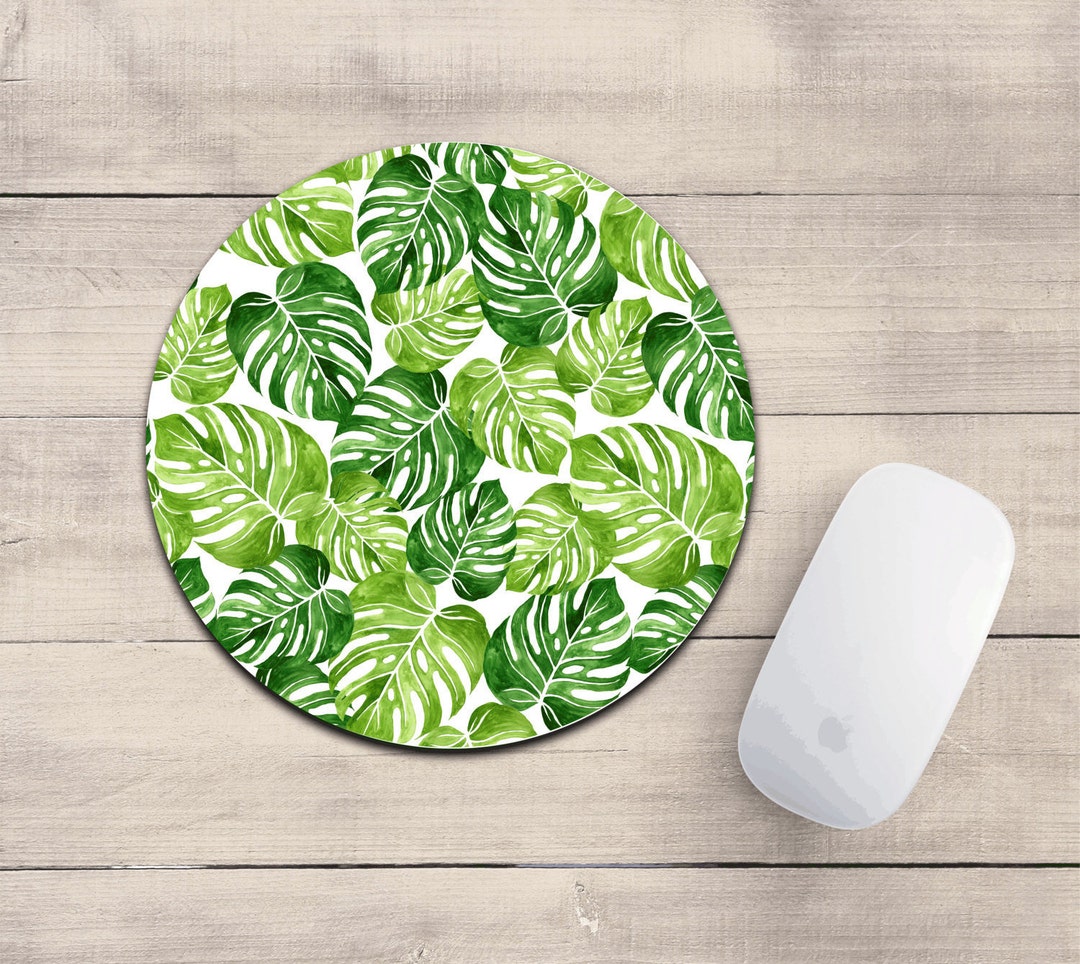 Palm Leaf Mousepad.banana Leaves.tropical Decor.mouse Pad.desk ...