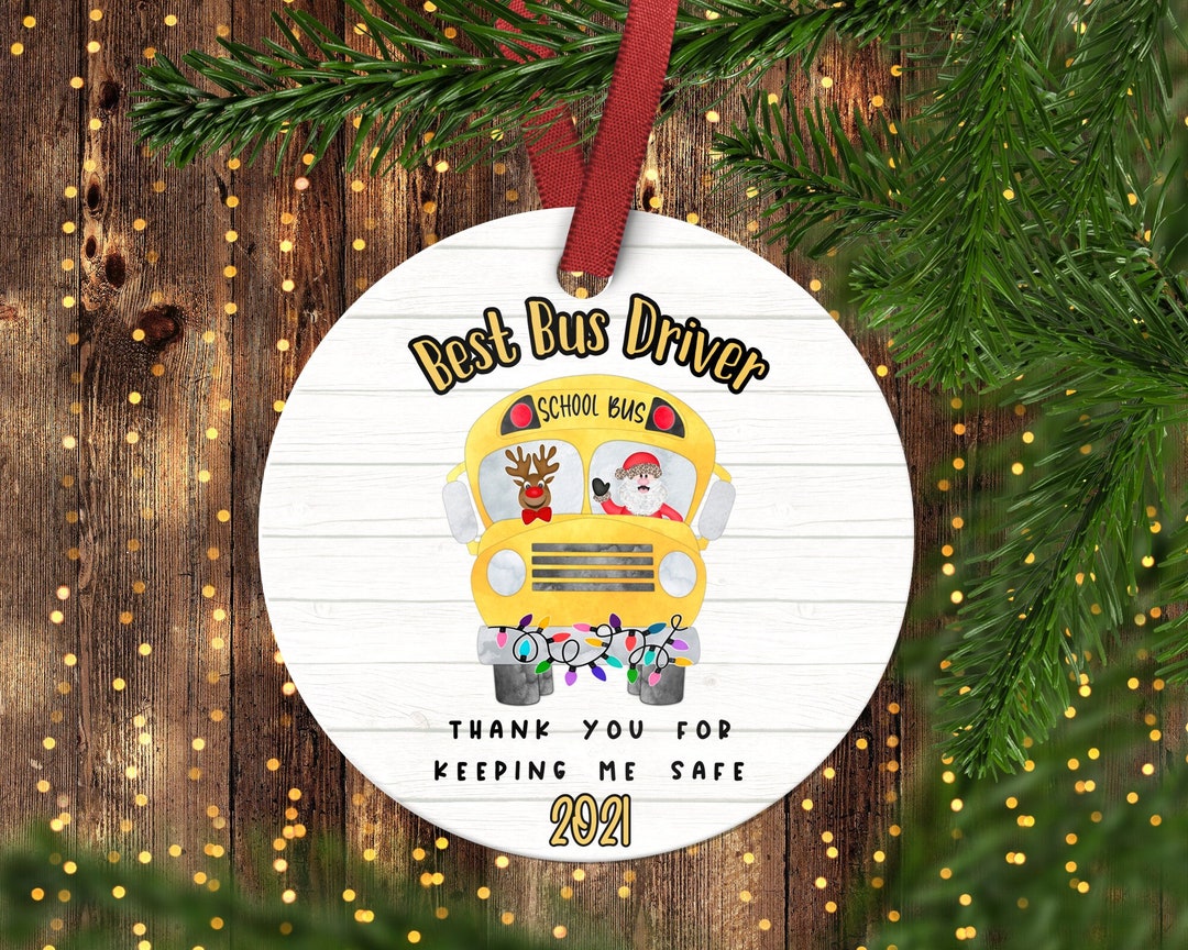 Best Bus Driver Christmas Ornament. Bus Driver Gift. - Etsy
