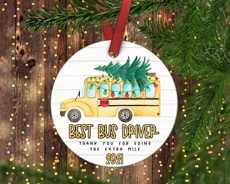 Best Bus Driver Christmas Ornament. Bus Driver Gift. - Etsy
