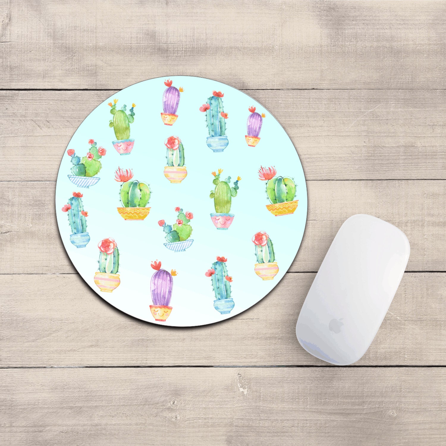 Cactus Mouse Pad/cactus/mousepad/desk Accessory/cute Mousepad/succulent ...