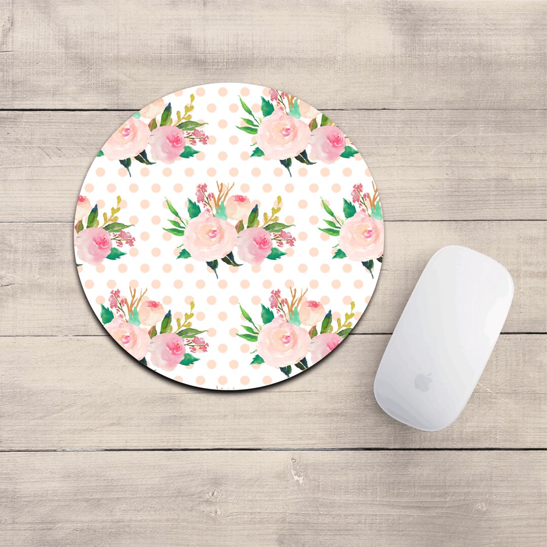 FLORAL Mouse Pad/mousepad/watercolor Floral/desk Decor/girly Mouse Pad ...