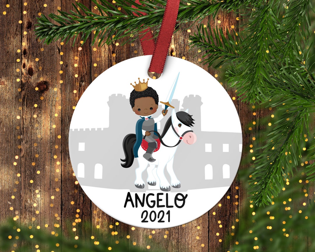 Prince Christmas Ornament. Boy's Prince Knight Christmas Ornament - Etsy