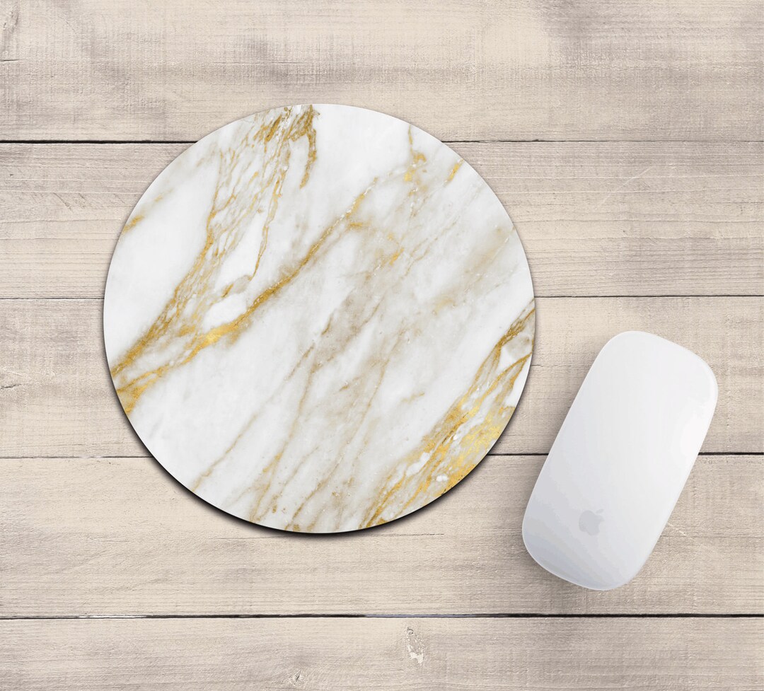 Gold Marble Mousepad - Etsy