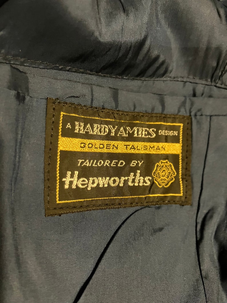 1970’s Hepworths Blue Velvet Jacket - Etsy