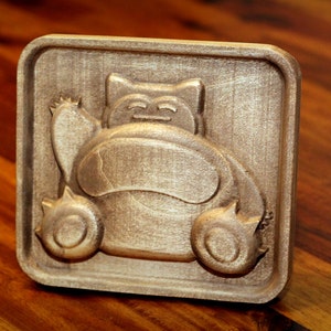 Hardwood Snorlax 5 Framed - Etsy