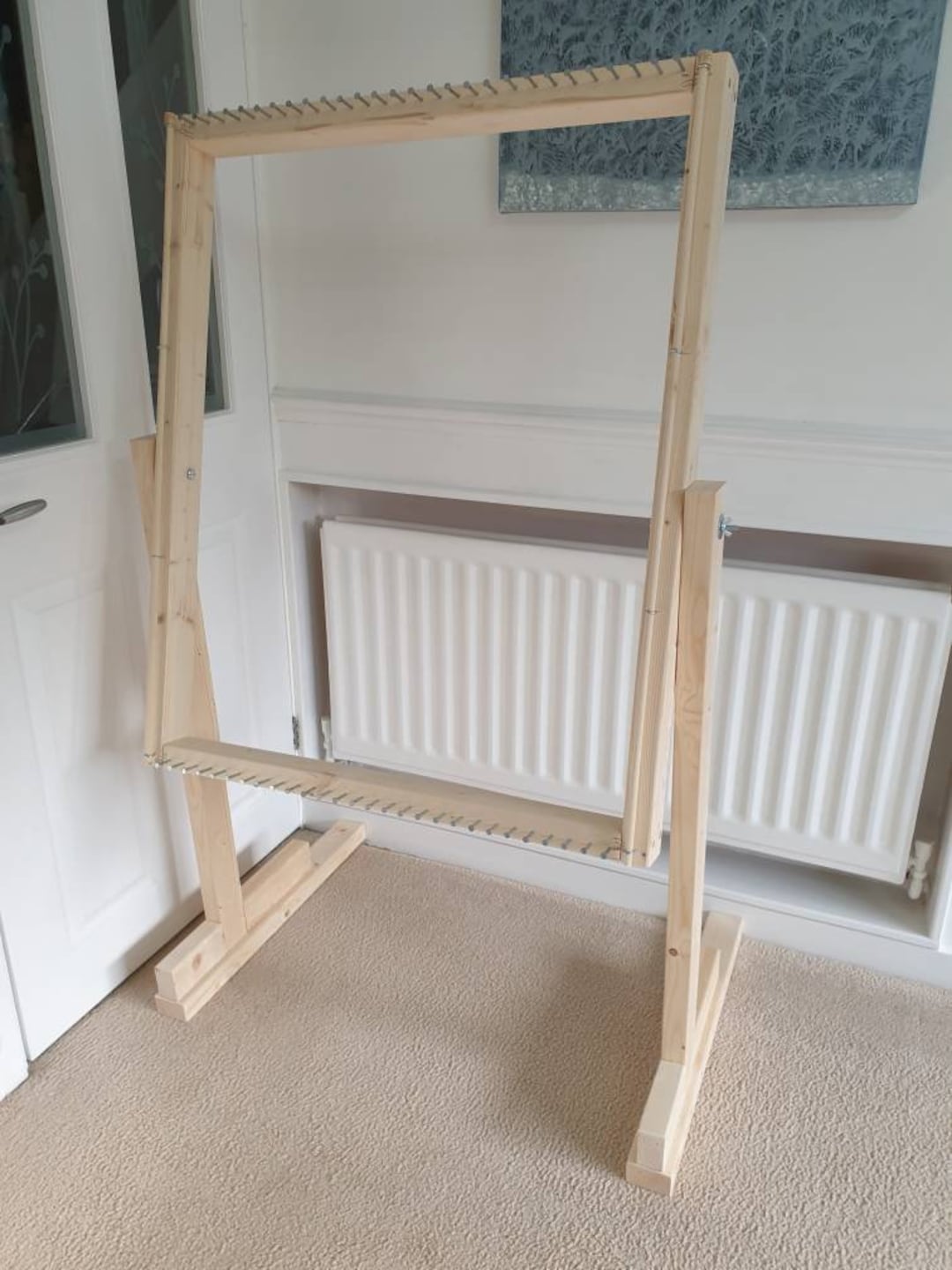 T Shirt Yarn Rug Loom/frame 90cms X 70 Cms WITH STAND - Etsy