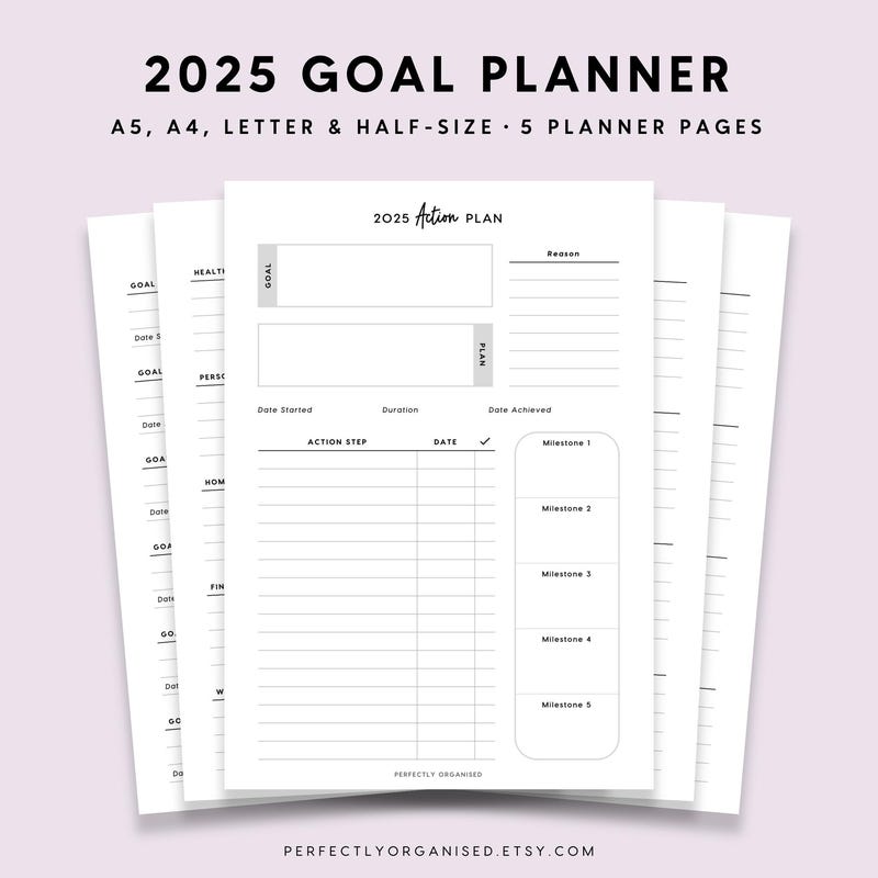 Goal Tracker - Etsy