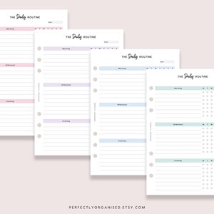 PRINTABLE Daily Routine Daily Schedule, Weekly Routine, Daily Planning ...