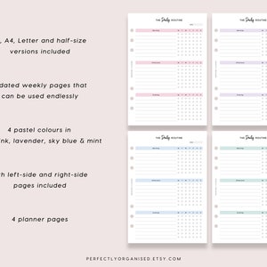 PRINTABLE Daily Routine Daily Schedule, Weekly Routine, Daily Planning ...