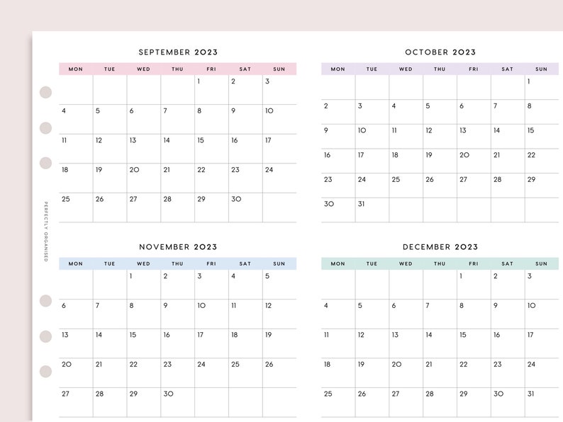 PRINTABLE 2023 Fold-out Calendar 2023 Calendar 2023 - Etsy UK