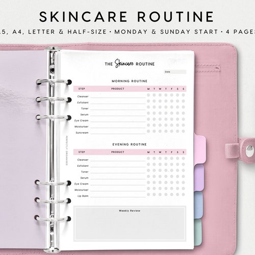 Skincare Routine Printable BEAUTY Planner Beauty - Etsy