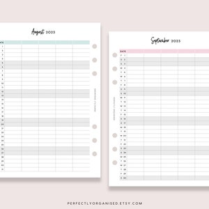 PRINTABLE 2023 Family Planner 2023 Family Calendar 2023 - Etsy