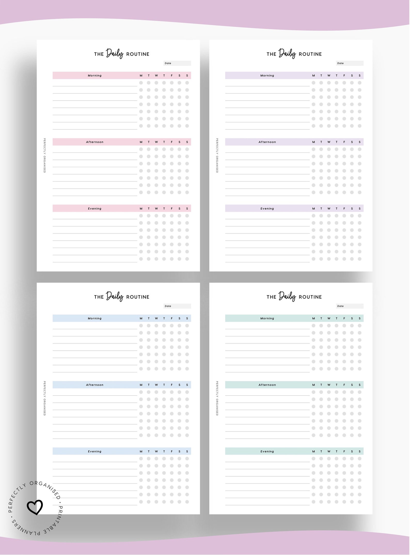 PRINTABLE Daily Routine Daily Schedule Weekly Routine - Etsy UK