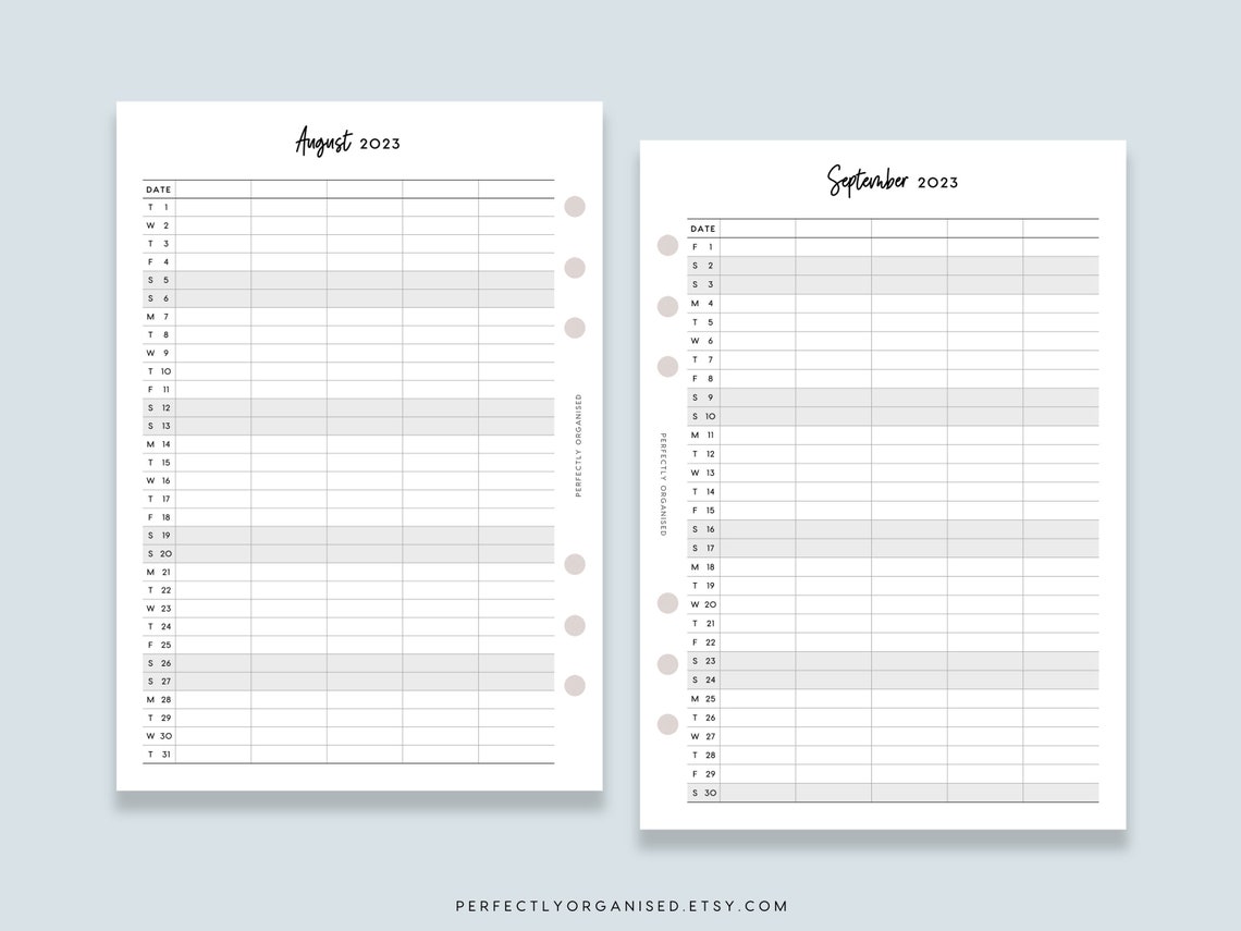 PRINTABLE 2023 Family Planner 2023 Family Calendar 2023 - Etsy UK