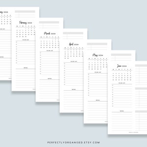 PRINTABLE 2024 Day on 1 Page 2024 Daily Planner, 2024 Daily Pages, 2024 ...