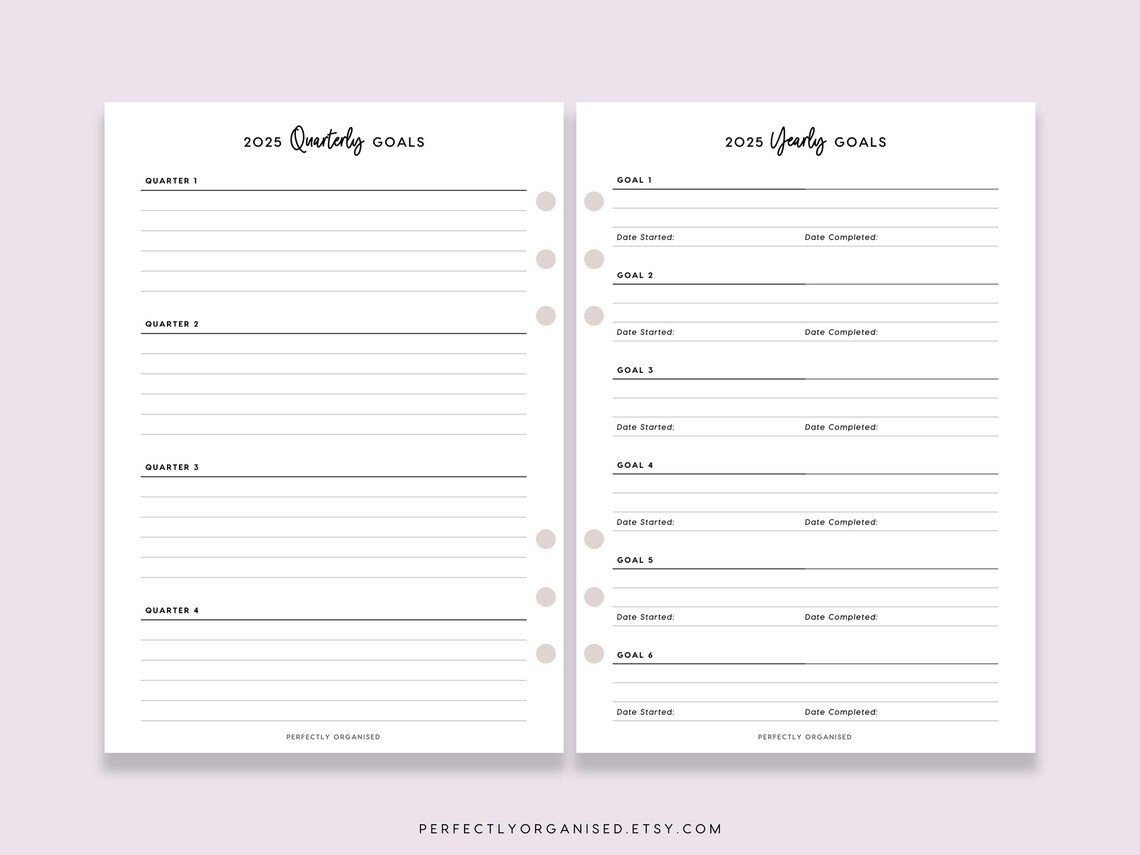 2025 Goal Planner | 2025 Goal Planning, 2025 Goal Pages, 2025 Goals ...