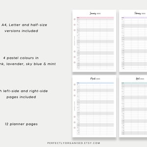 PRINTABLE 2023 Family Planner 2023 Family Calendar 2023 - Etsy