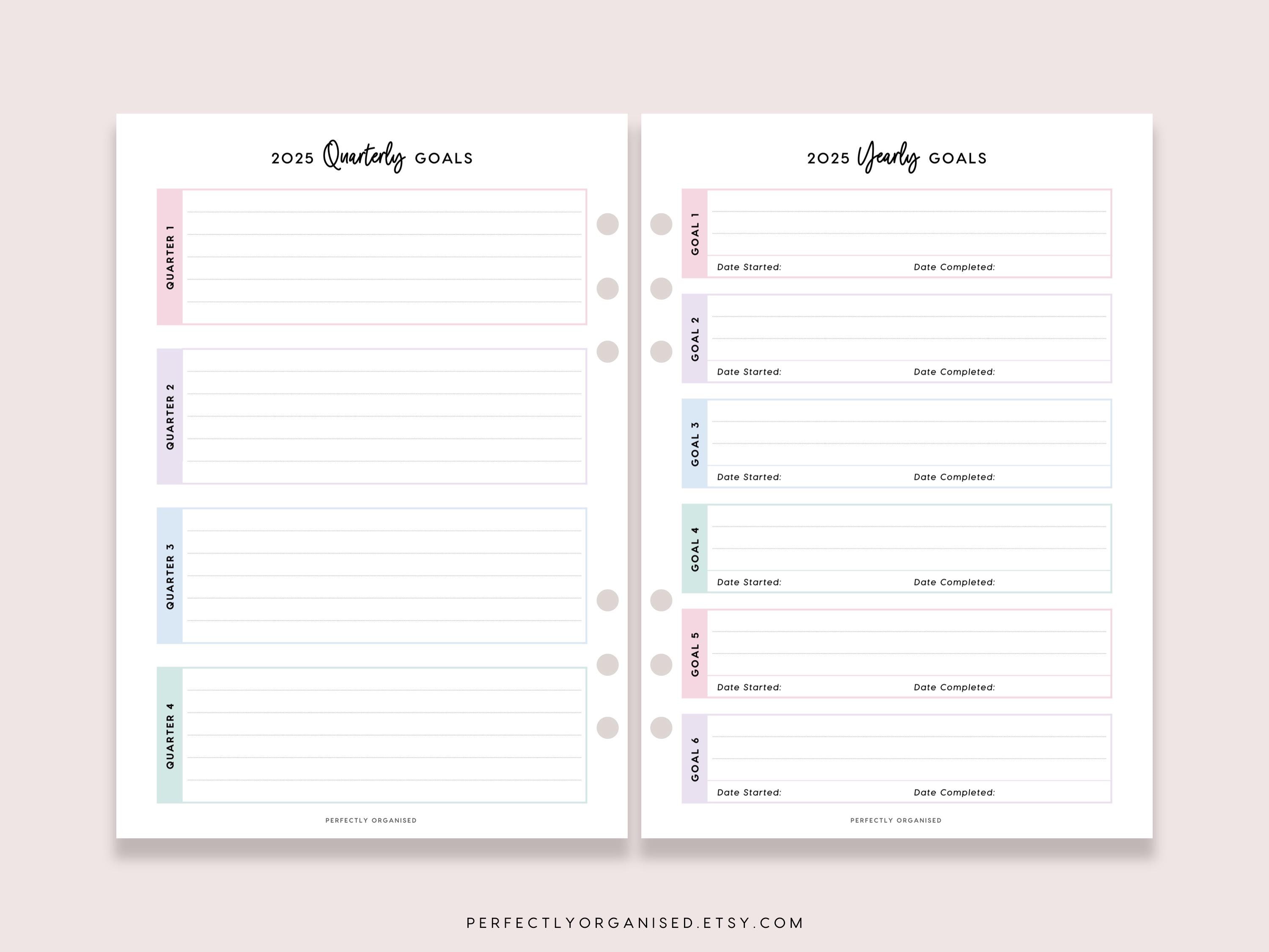 2025 Goal Planner | 2025 Goal Planning, 2025 Goal Pages, 2025 Goals ...