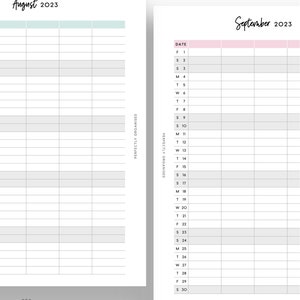 PRINTABLE 2023 Family Planner 2023 Family Calendar 2023 - Etsy