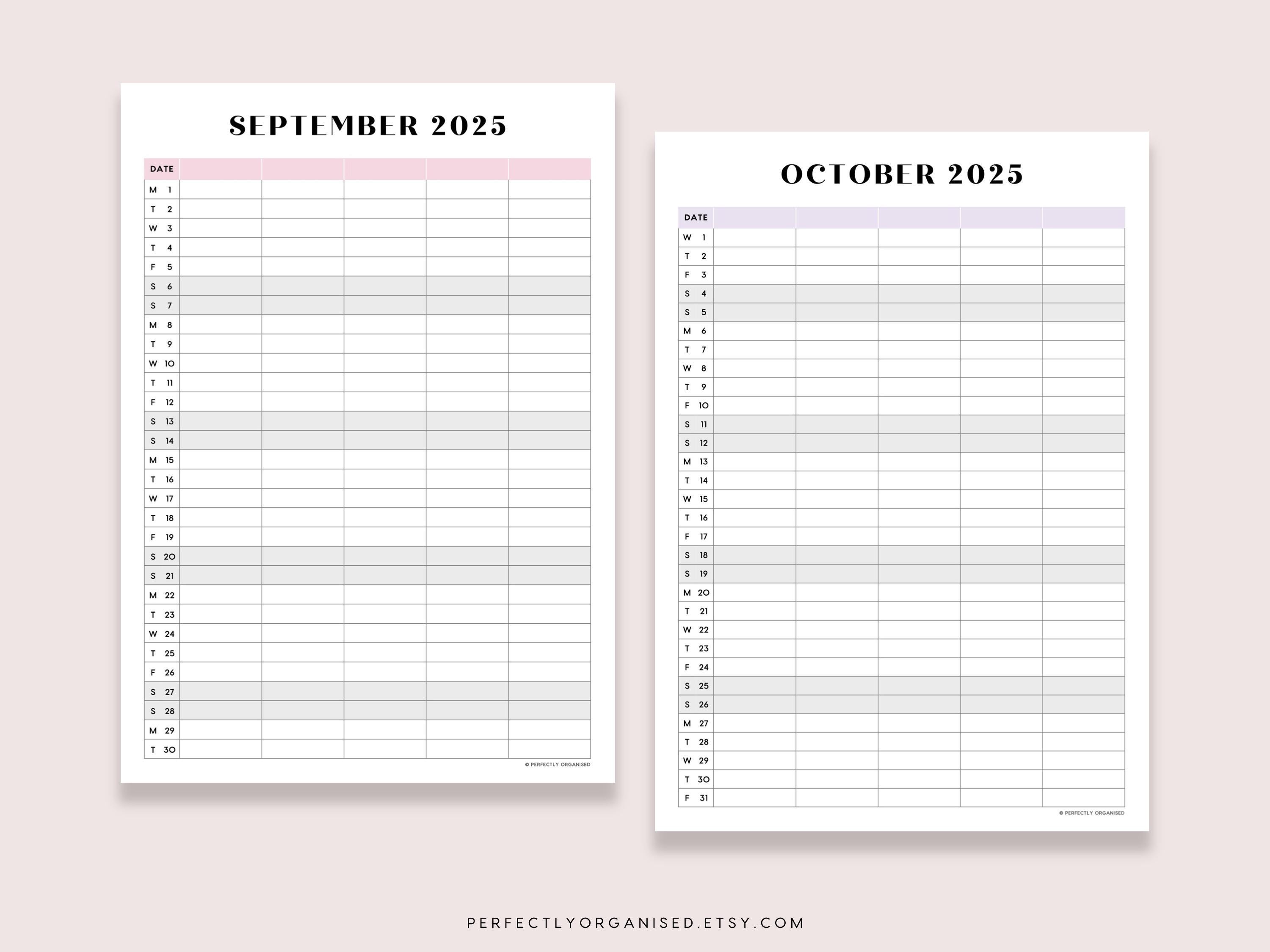 2025 Family Calendar | 2025 Family Planner Printable, 2025 Desk ...