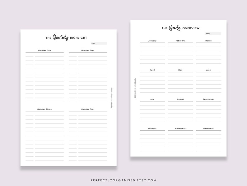 Planner Essentials Bundle Printable: Daily Weekly Monthly Pages (A5 A4 ...