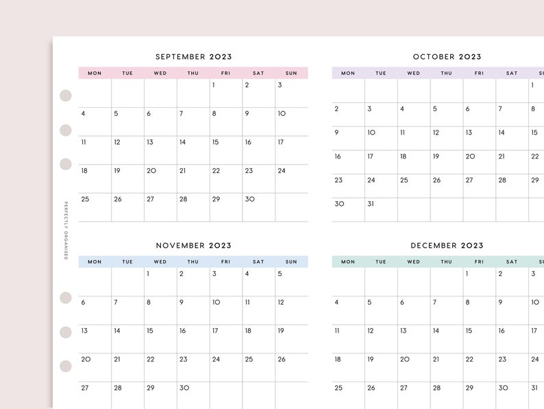 PRINTABLE 2023 Fold-out Calendar 2023 Calendar 2023 - Etsy UK