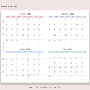 PRINTABLE 2023 Fold-out Calendar 2023 Calendar 2023 - Etsy UK