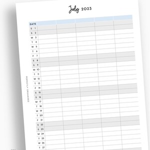 PRINTABLE 2023 Family Planner 2023 Family Calendar 2023 - Etsy