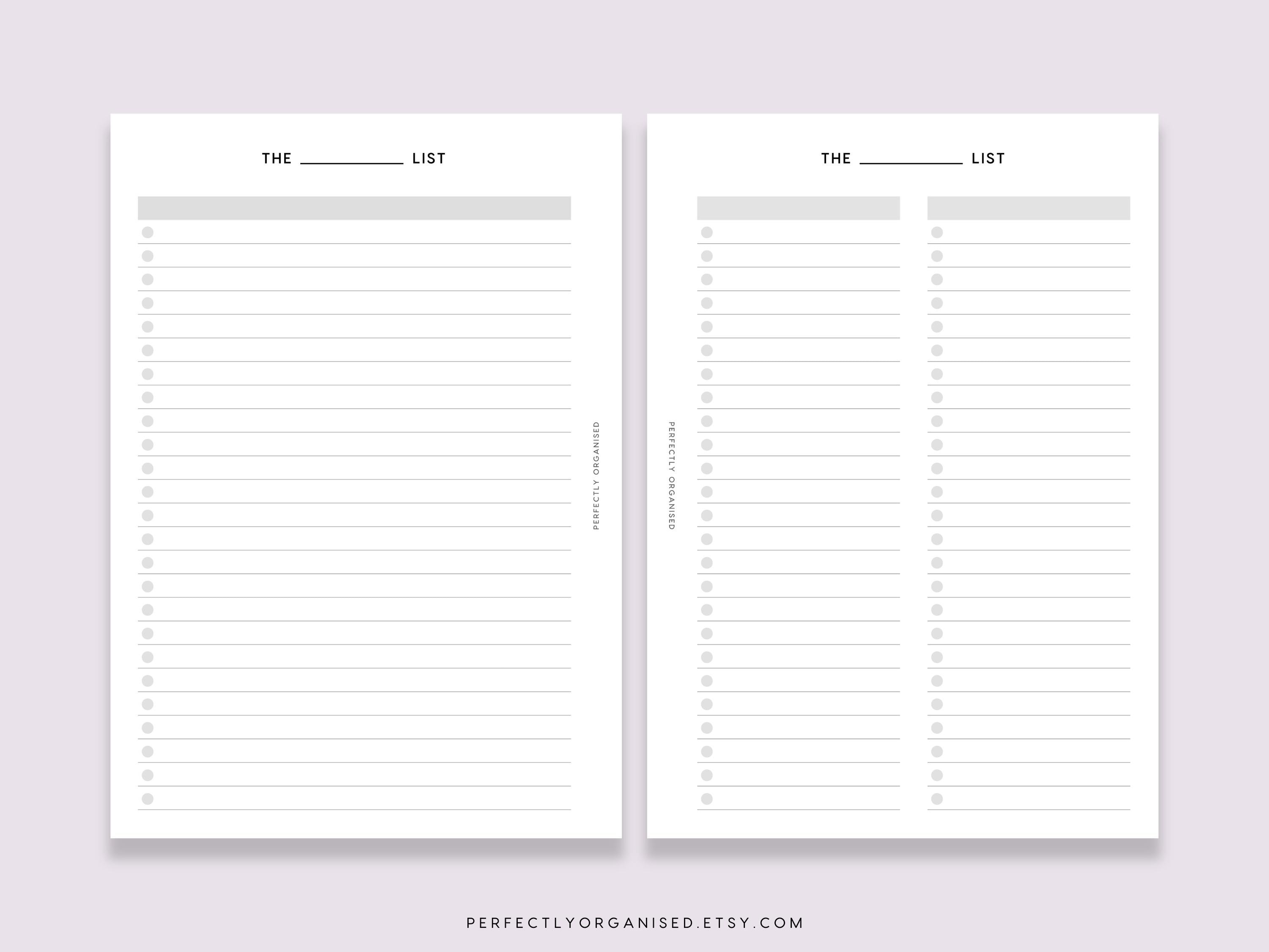 Ultimate List Bundle To-do List, Shopping List, Grocery List, Wish List ...