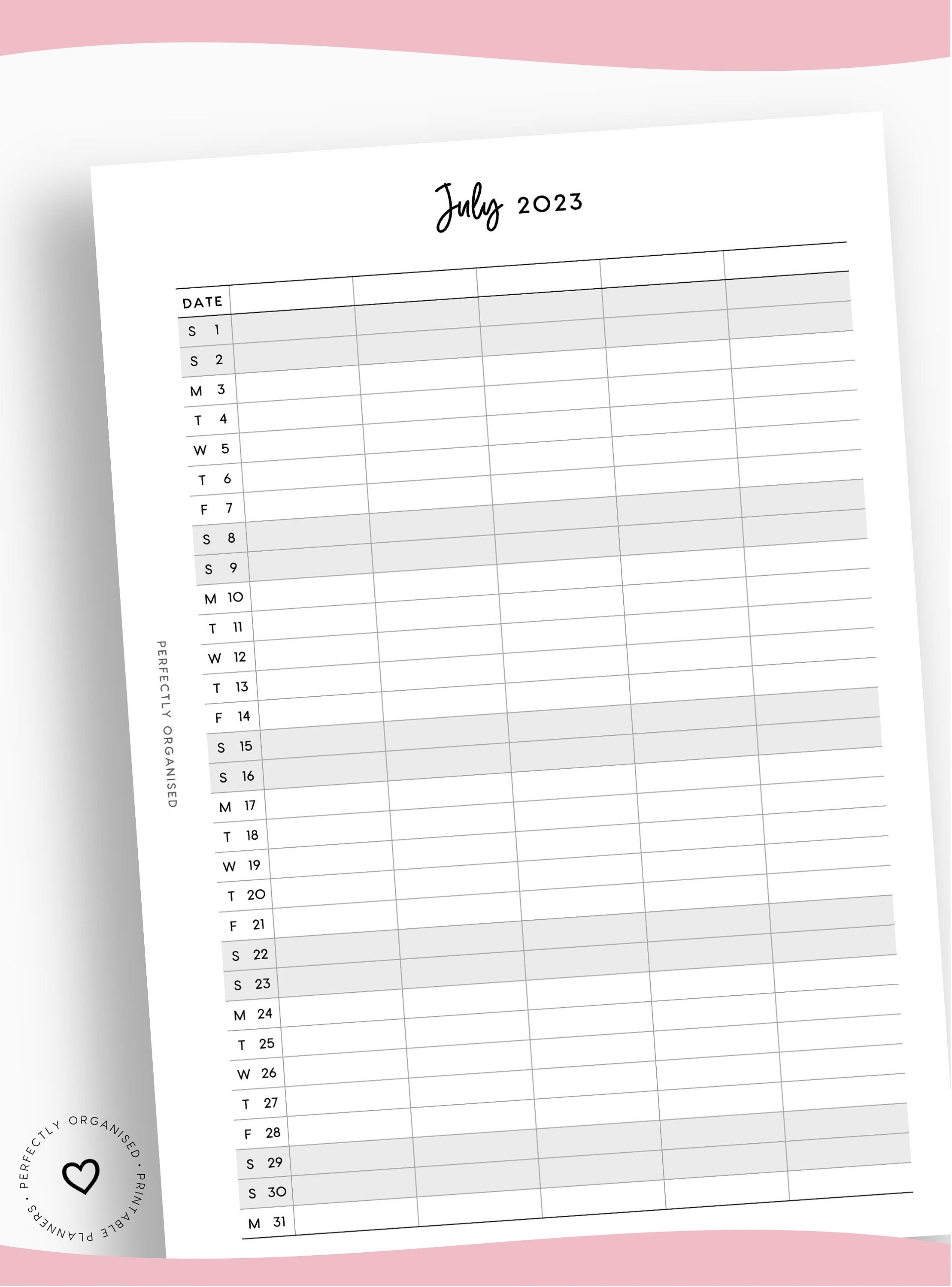 PRINTABLE 2023 Family Planner 2023 Family Calendar 2023 - Etsy UK