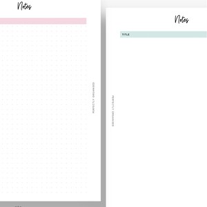 PRINTABLE Notes Bundle Notes Pages Notes Dot Grid Notes - Etsy