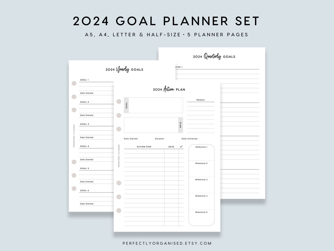 PRINTABLE 2024 Goal Planner 2024 Goal Planning 2024 Goal - Etsy PRINTABLE 2024 Goal Planner 2024 Goal Planning 2024 Goal - Etsy