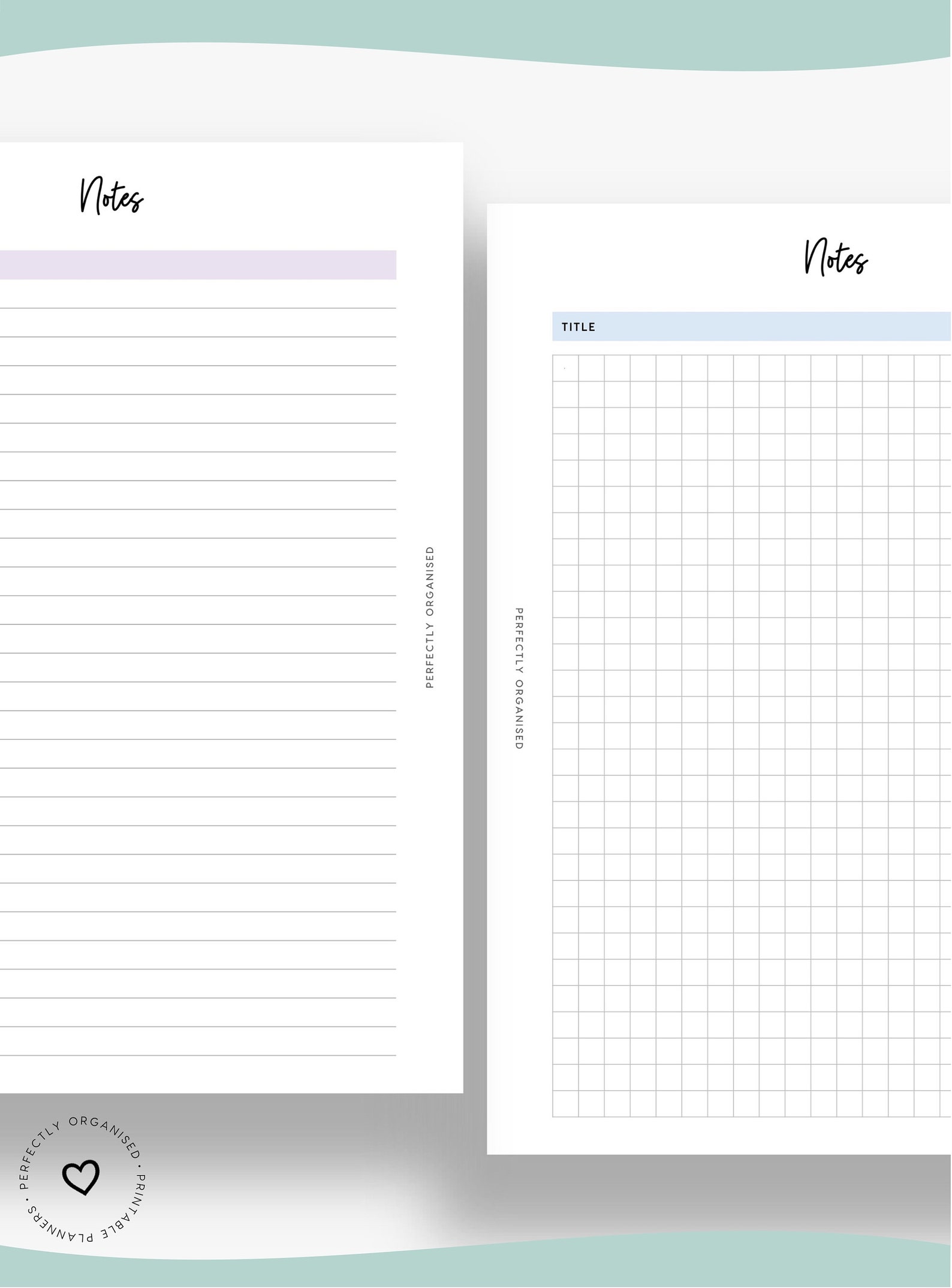 PRINTABLE Notes Bundle Notes Pages Notes Dot Grid Notes - Etsy