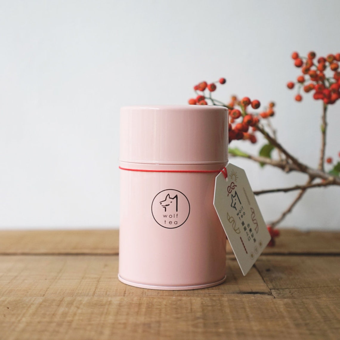 Wolf Tea Pink Canister / Tea Collection Honey Scented Black - Etsy
