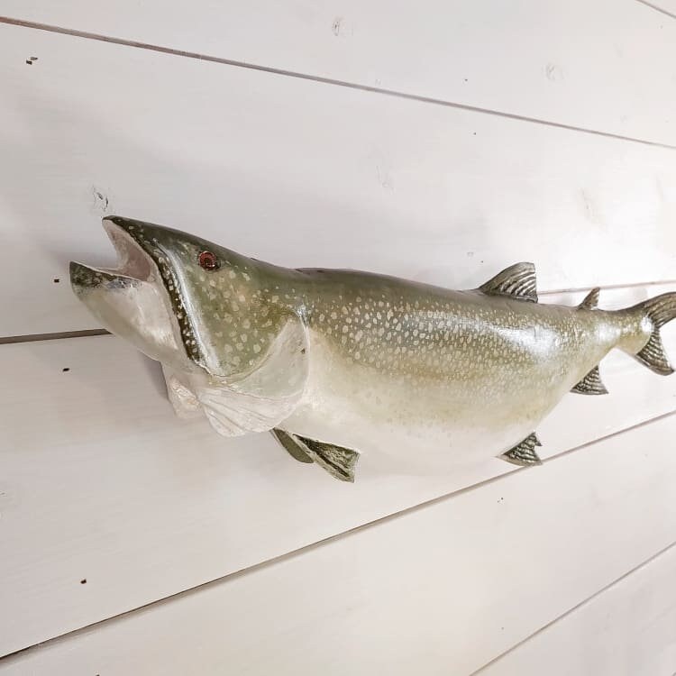 Carved Lake Trout Perfect for the Cabin Wall - Etsy