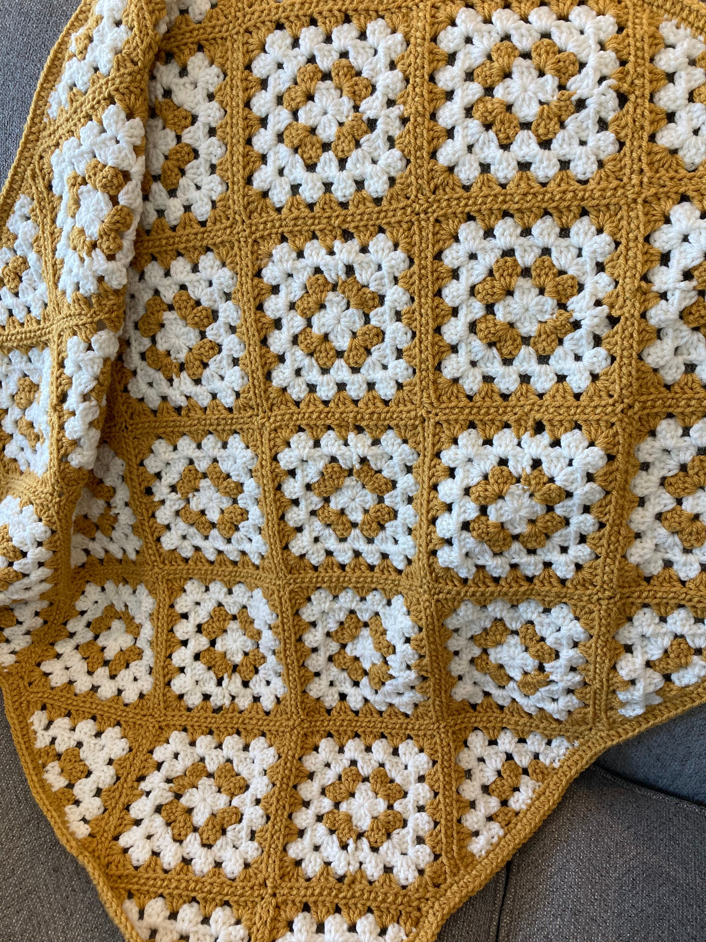 Mable Granny Square Blanket - Etsy