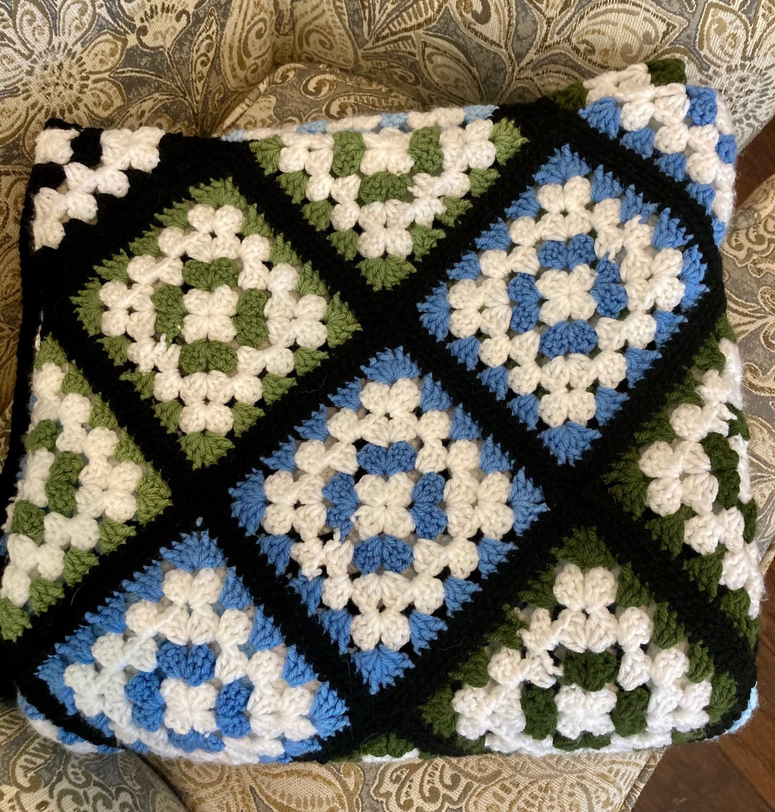 Mable Granny Square Blanket - Etsy
