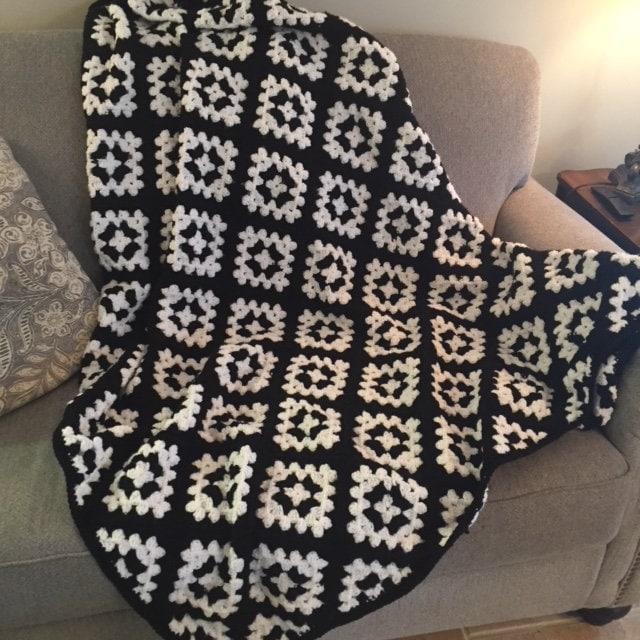 Mable Granny Square Blanket - Etsy